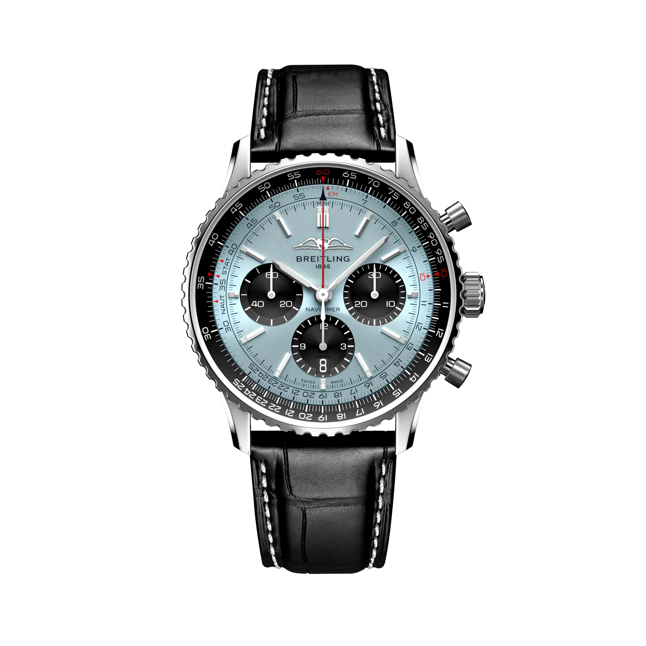 Navitimer B01 Chronograph 43- Stainless Steel/Ice Blue | Provident Jewelry
