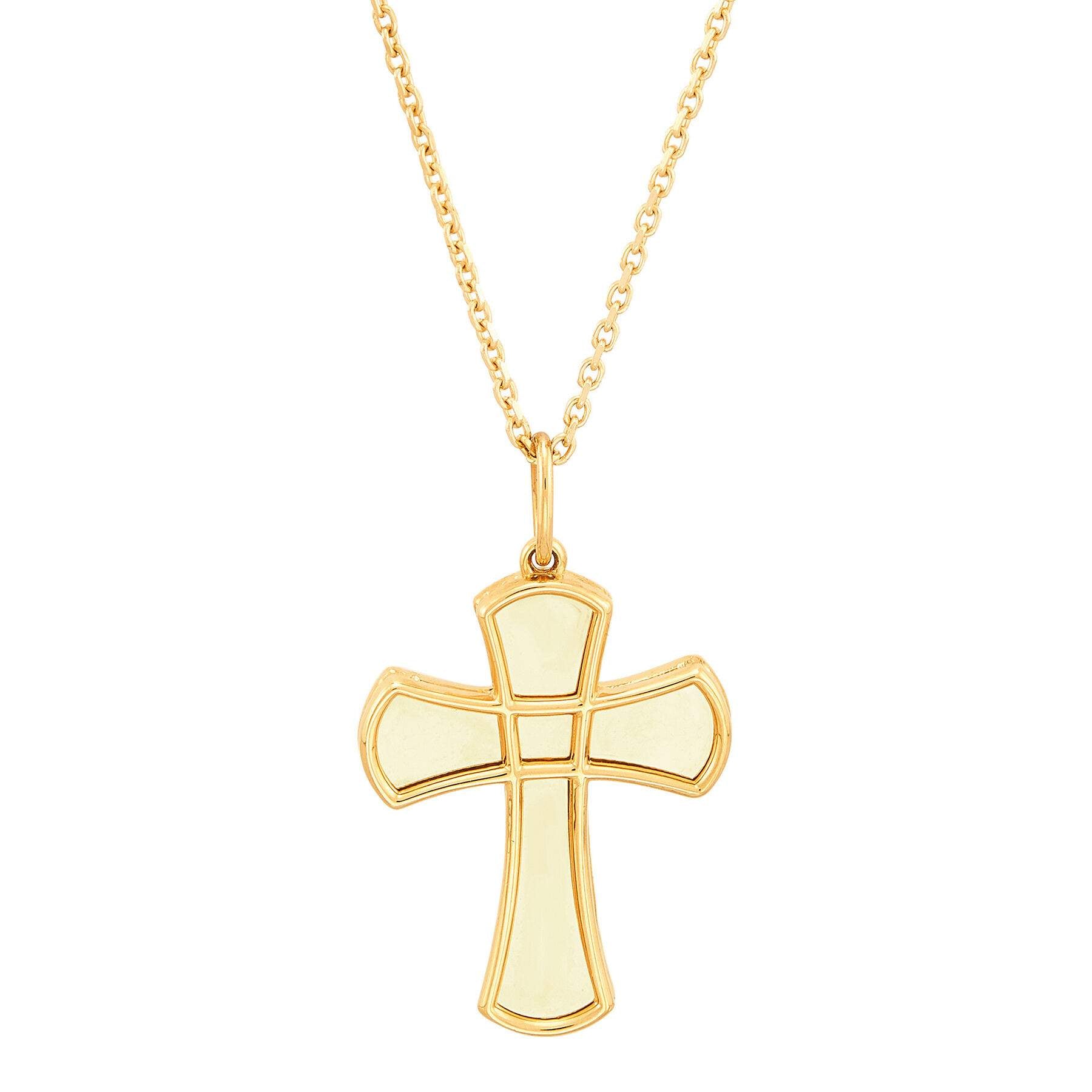 14K GOLD CROSS ON CHAIN