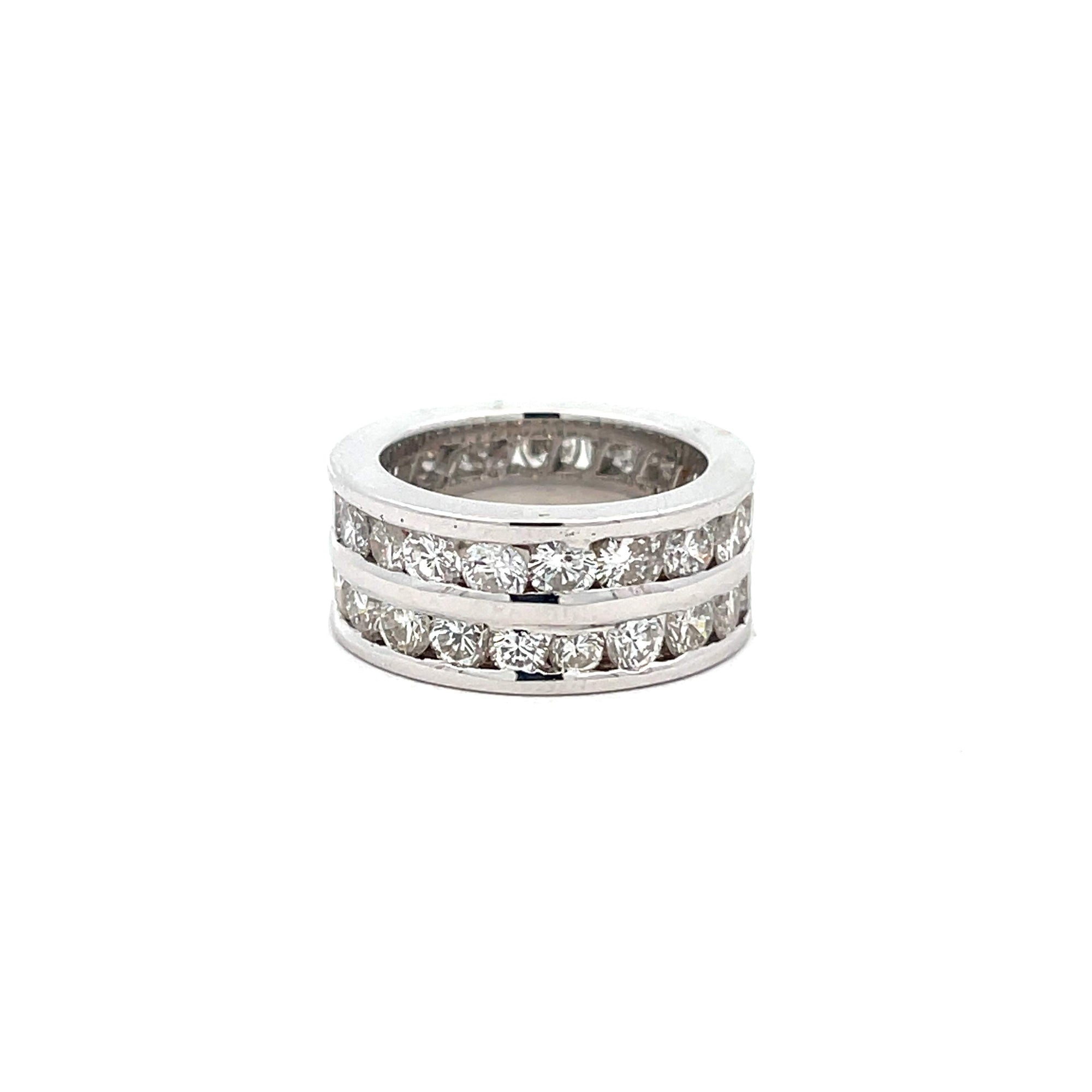 Double Diamond Wedding Band