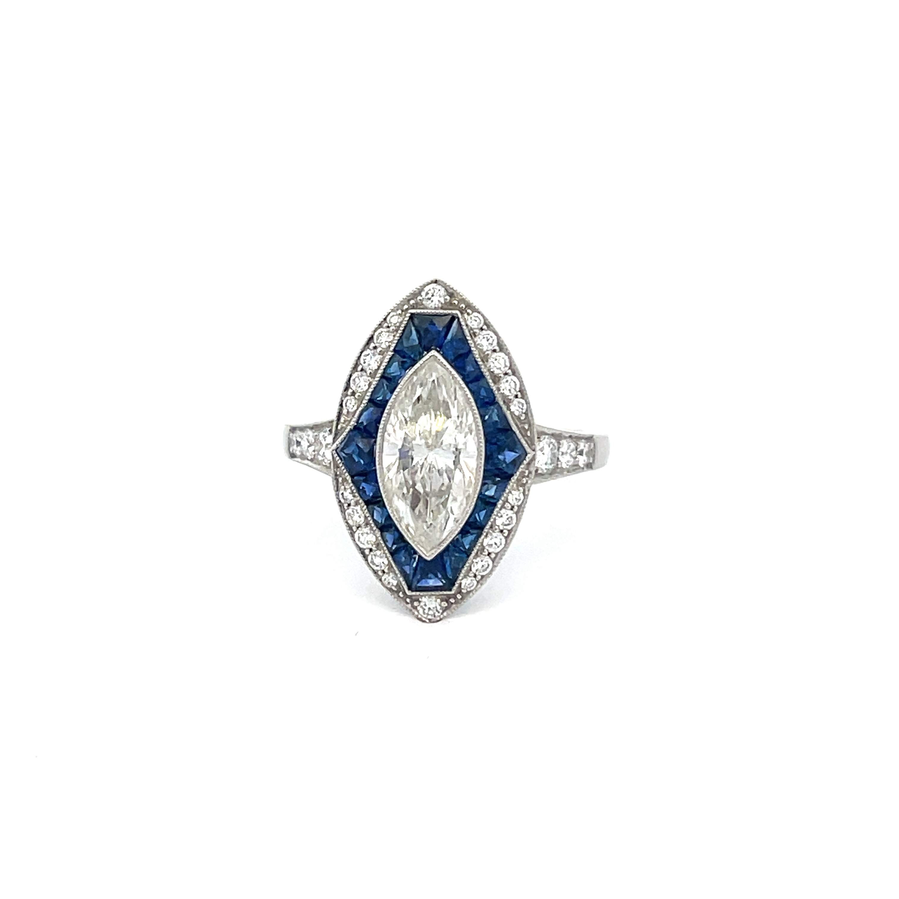 Sapphire & Diamond Ring