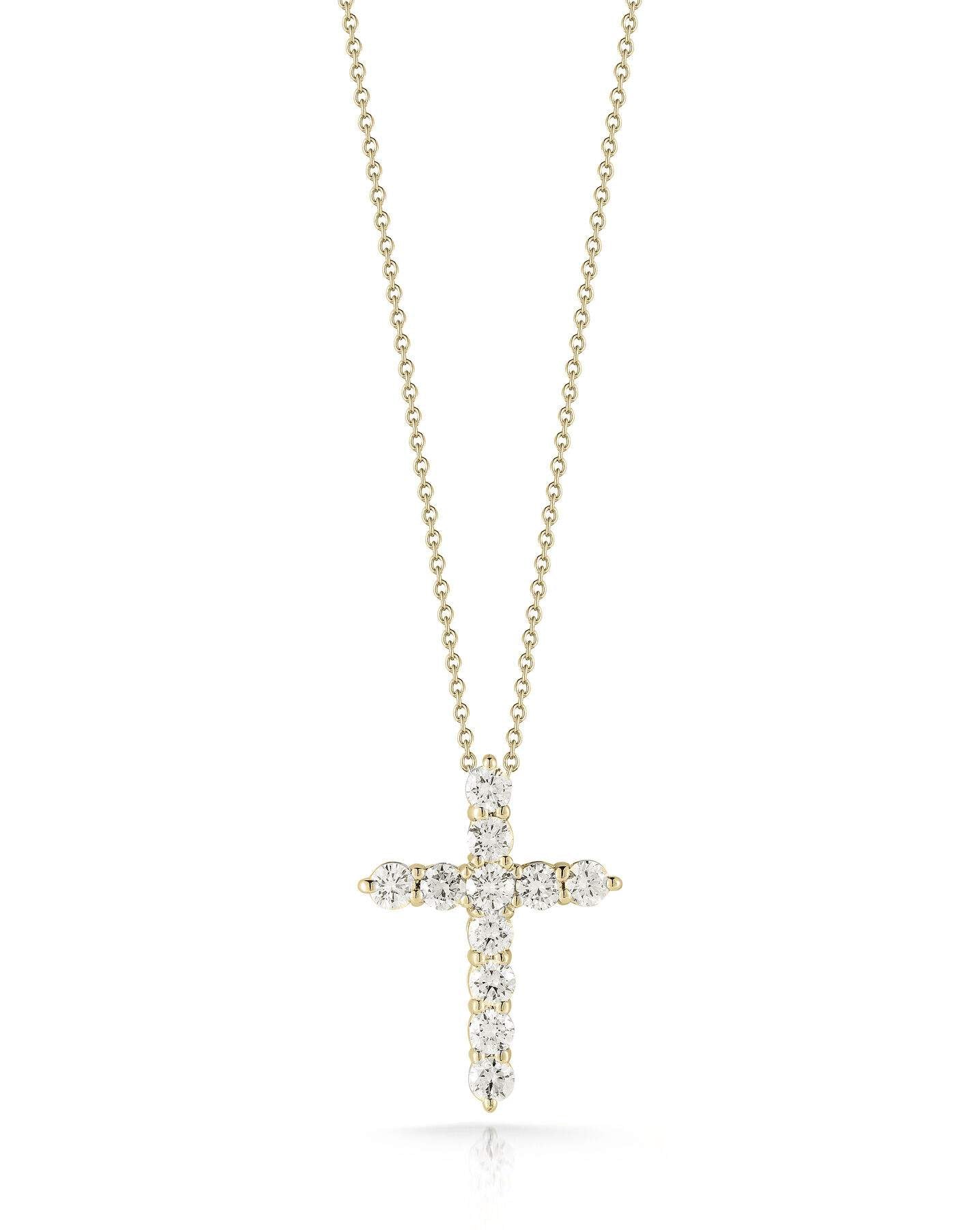 Roberto Coin Tiny Treasure Cross Pendant Necklace | Provident Jewelry