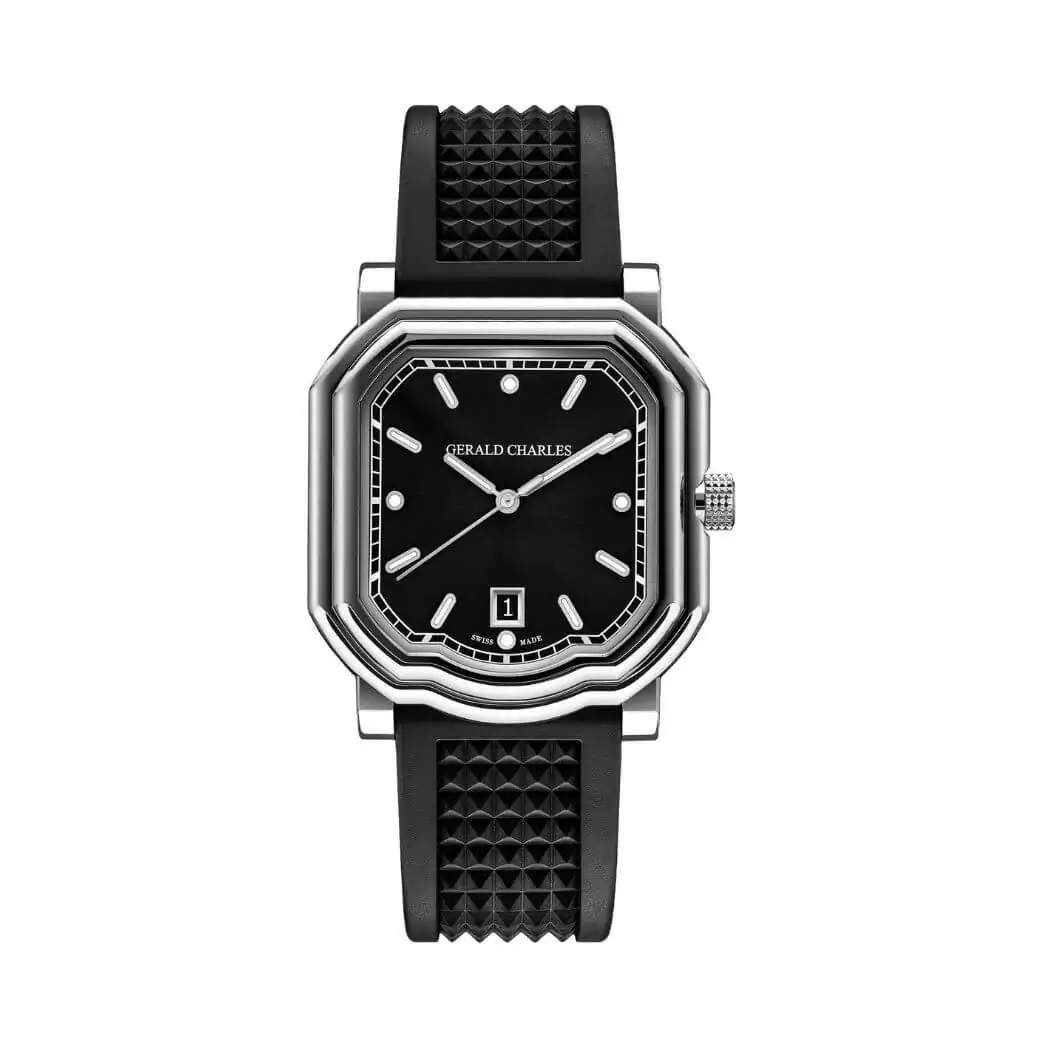 GERARD CHARLES STEEL MAESTRO ULTRA-THIN WATCH.