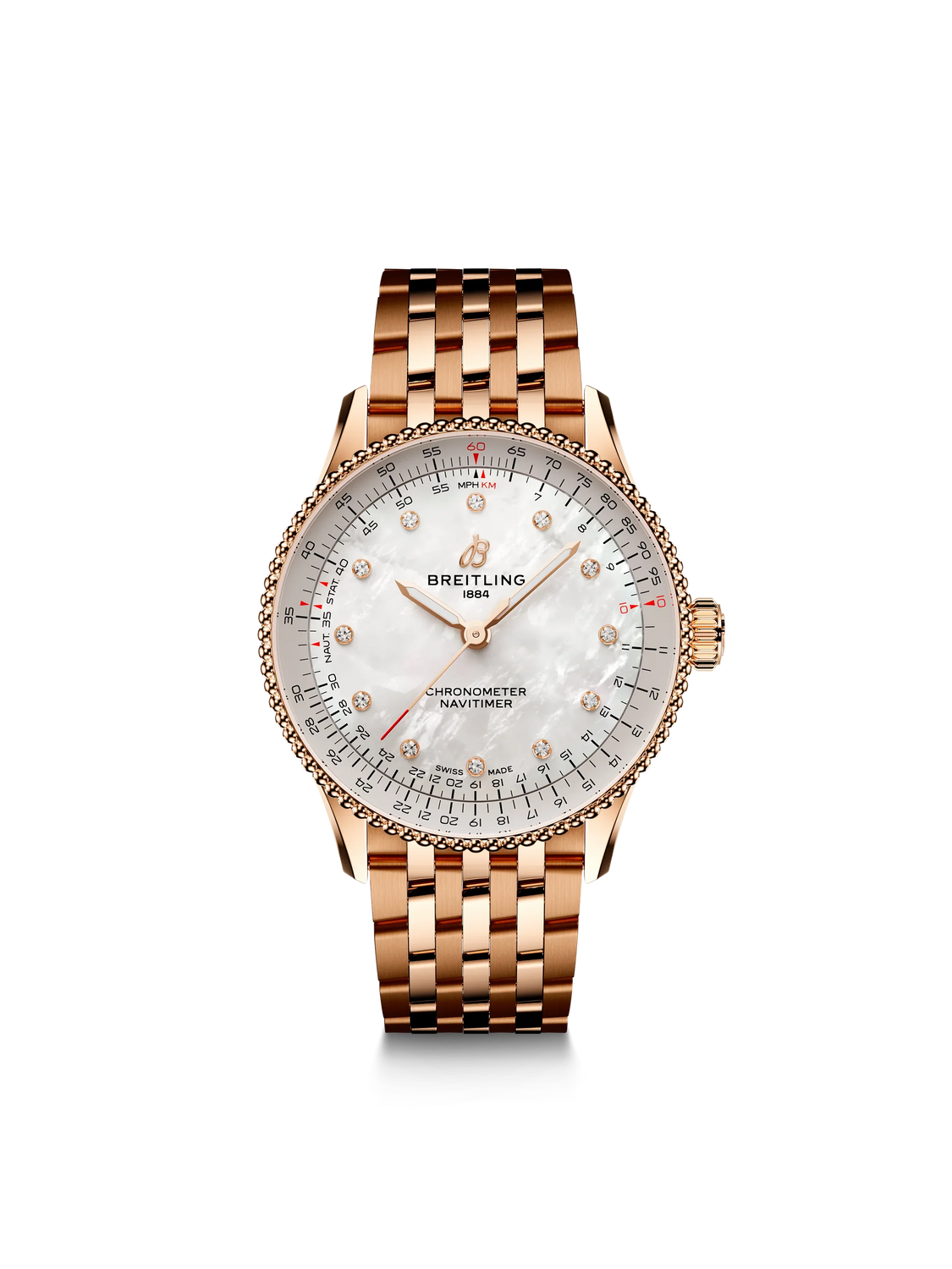 Breitling Navitimer Automatic 36- 18K Red Gold | Provident Jewelry
